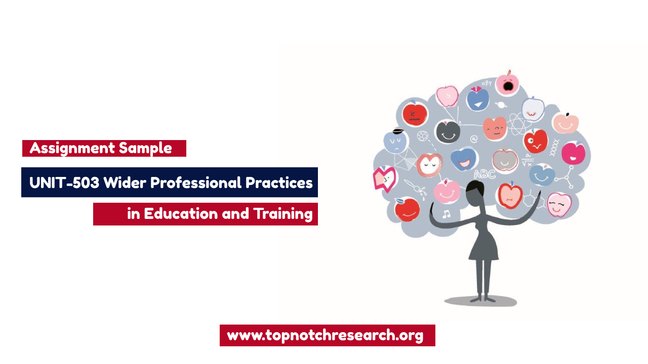 Wider Professional Practices in Education and Training - Assignment